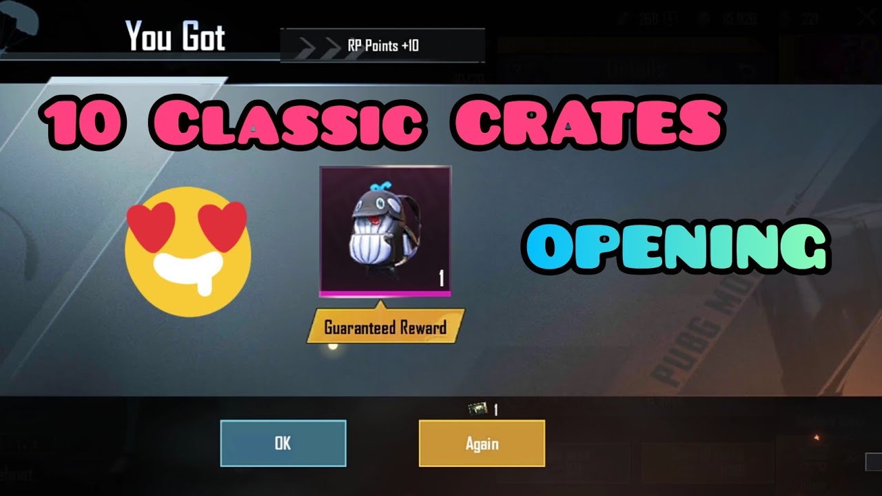 Pubg mobile 10 Classic creates opening - YouTube