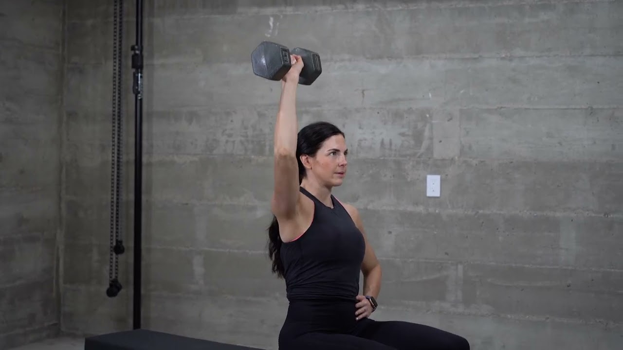 Seated One Arm - Shoulder Press - YouTube