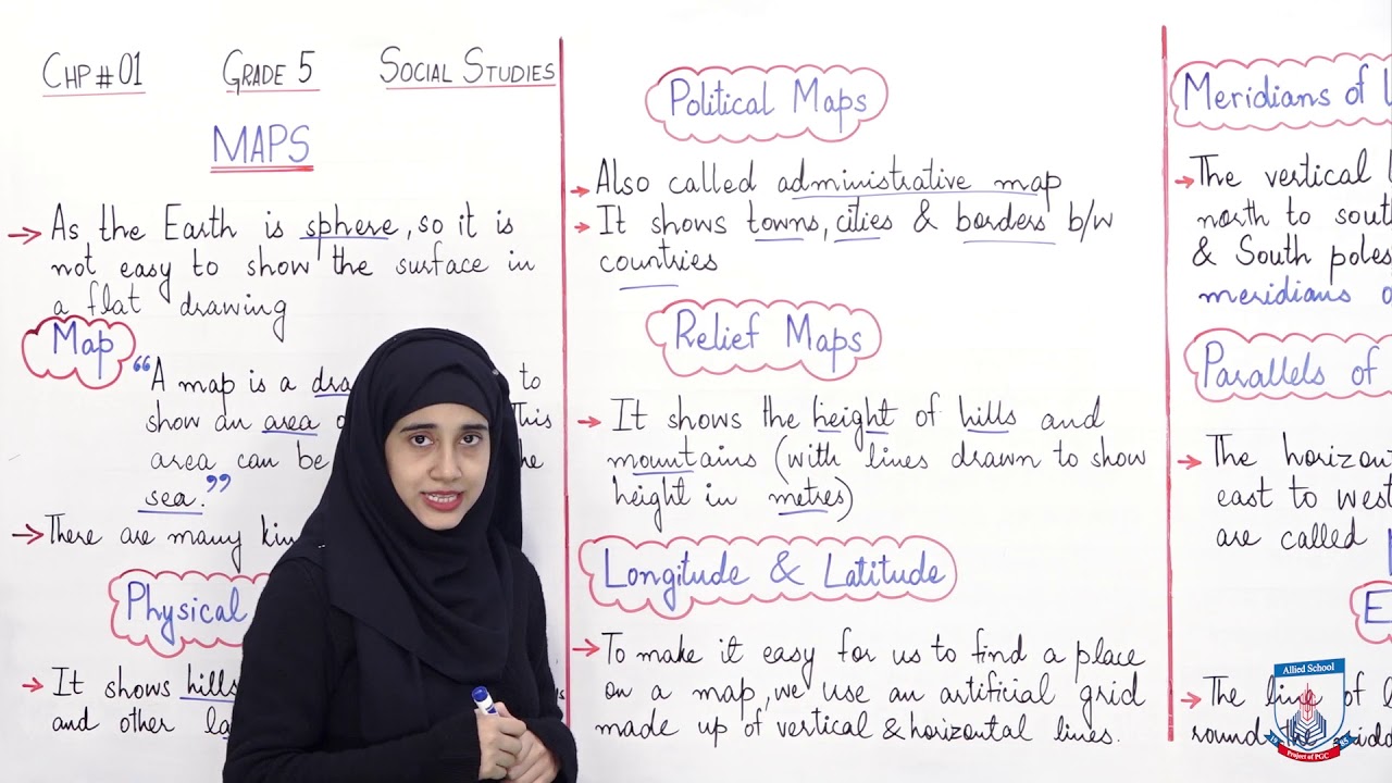 Class 5 Social Studies Chapter 1 Lecture 1 Kinds Of Maps Allied class-5-social-studies-chapter-1-lecture-1-kinds-of-maps-allied