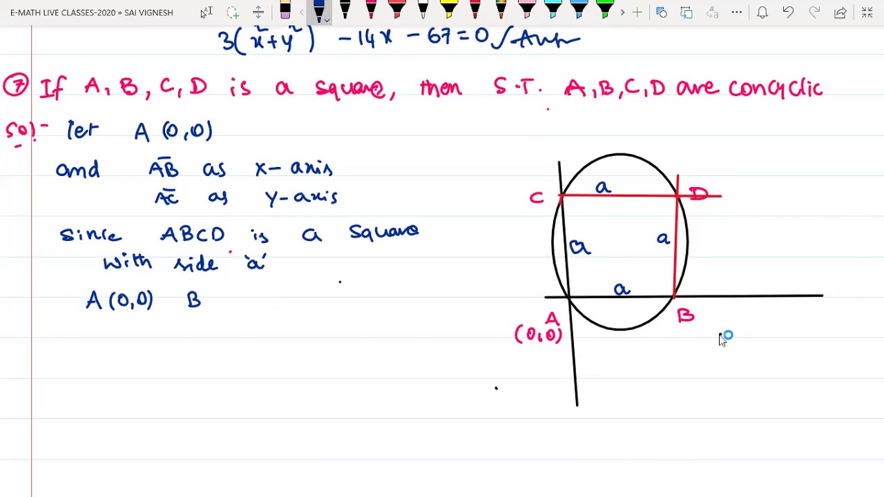 CIRCLES SAQ 7 LAQ 2 I II - YouTube