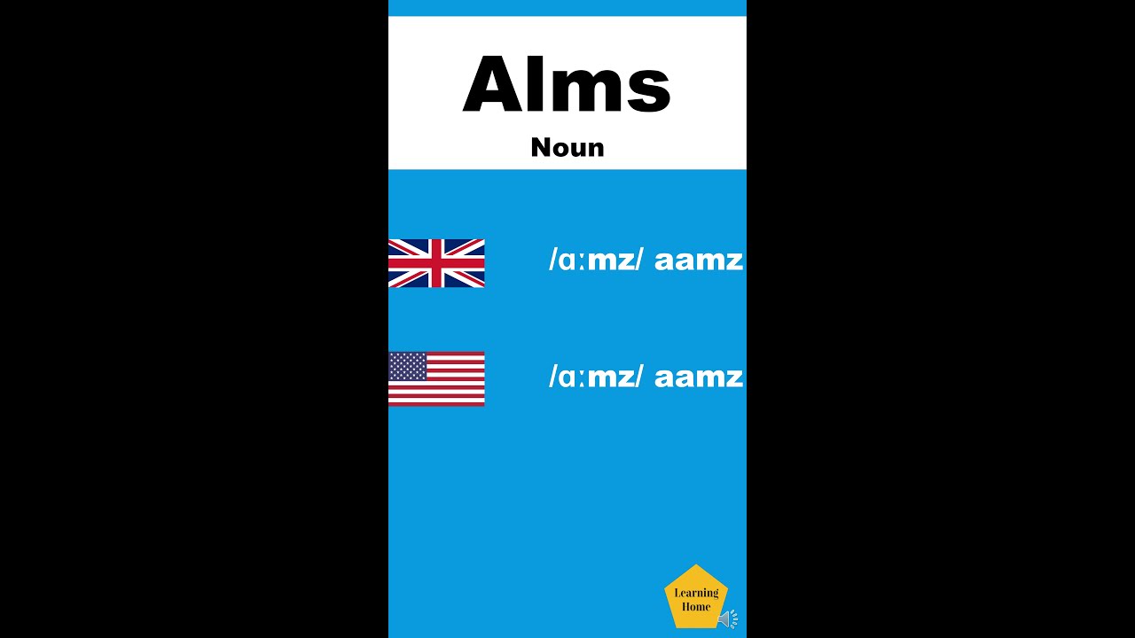 Alms meaning pronunciation and synonyms #Shorts - YouTube