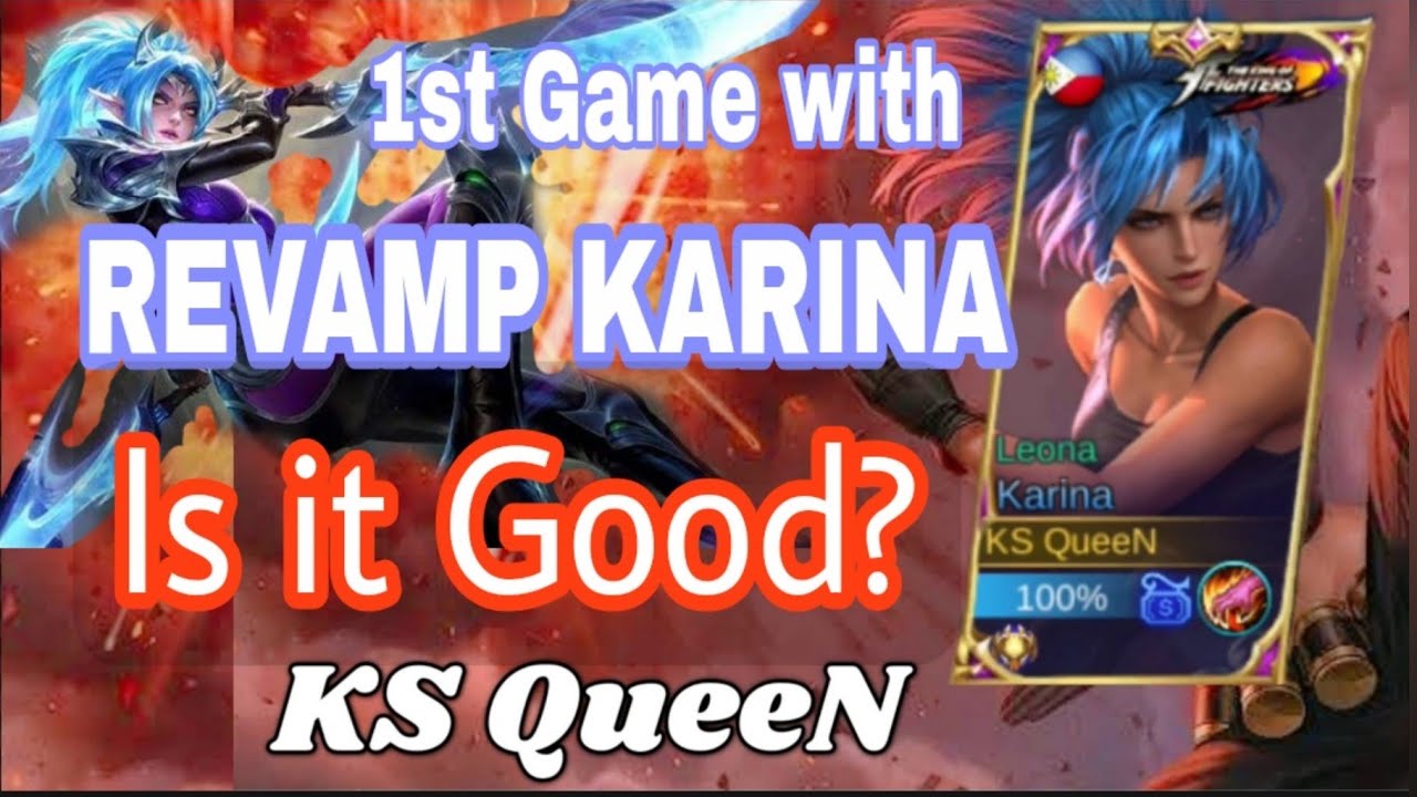 1st Game with Revamp Karina | KS QUEEN KARINA GAMING | MLBB - YouTube
