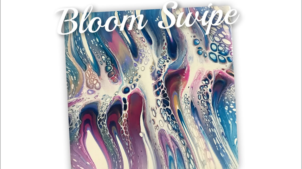(480) Bloom Swipe /Acrylic Paint Pouring Technique/Shelee Art - YouTube