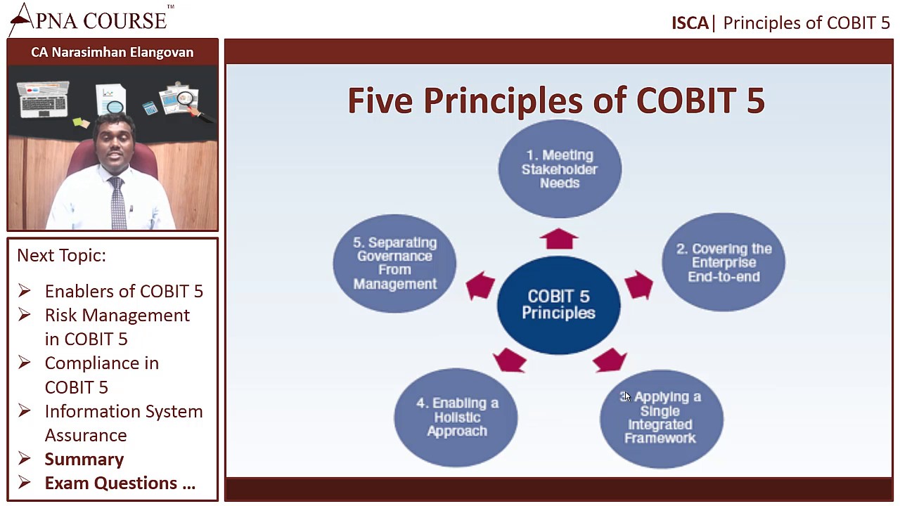 Introduction to principles of COBIT 5 (Chapter 1 of ISCA - CA Final ...