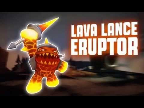 Skylanders Supercargers Lava Lance Eruptor Unboxing - YouTube