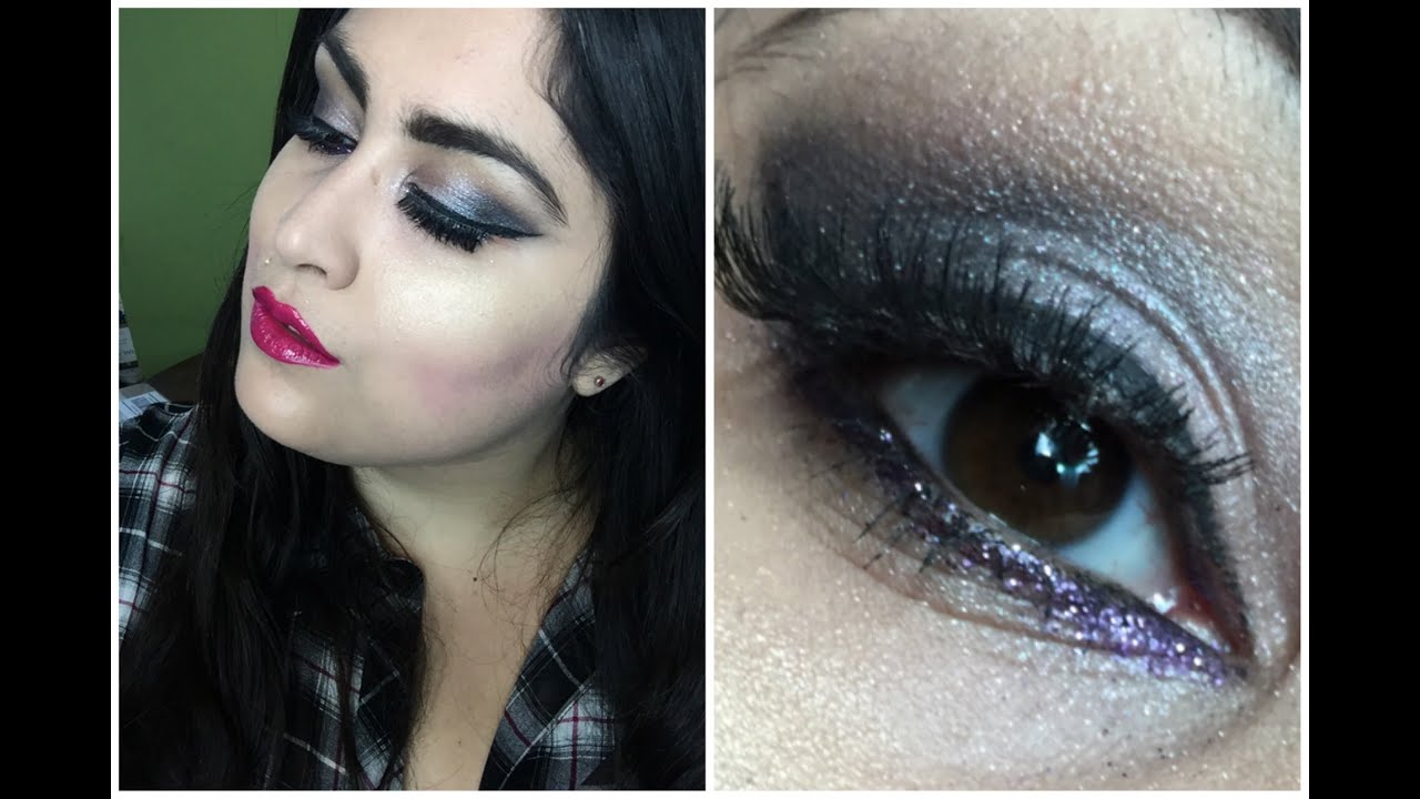 Girly Glam Holiday Look Tutorial - YouTube