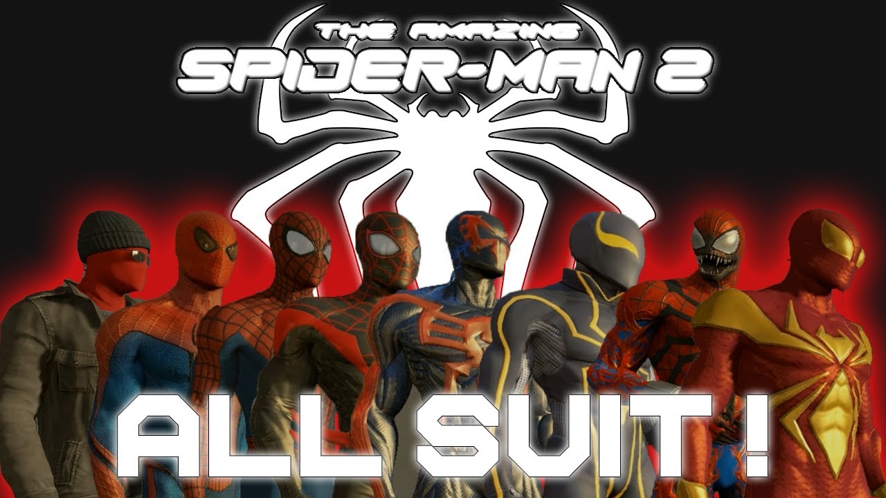 The Amazing Spider-Man 2 I ALL SUIT + DLC - YouTube