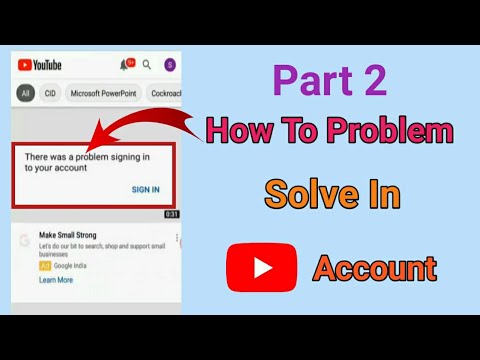 there was a problem signing in to your account || how to fix ||how to ...