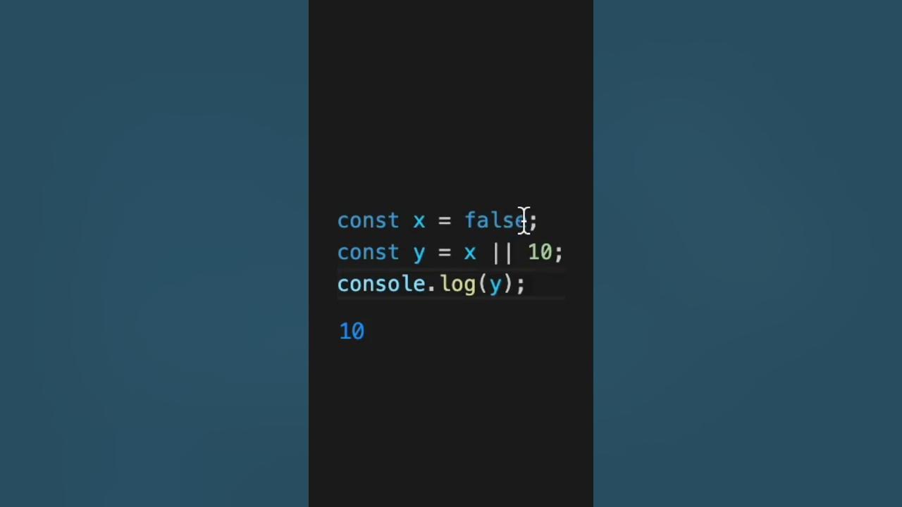 logical OR operator (||) #javascript - YouTube