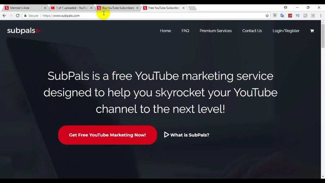 How to create subpals account and free subscribe. - YouTube
