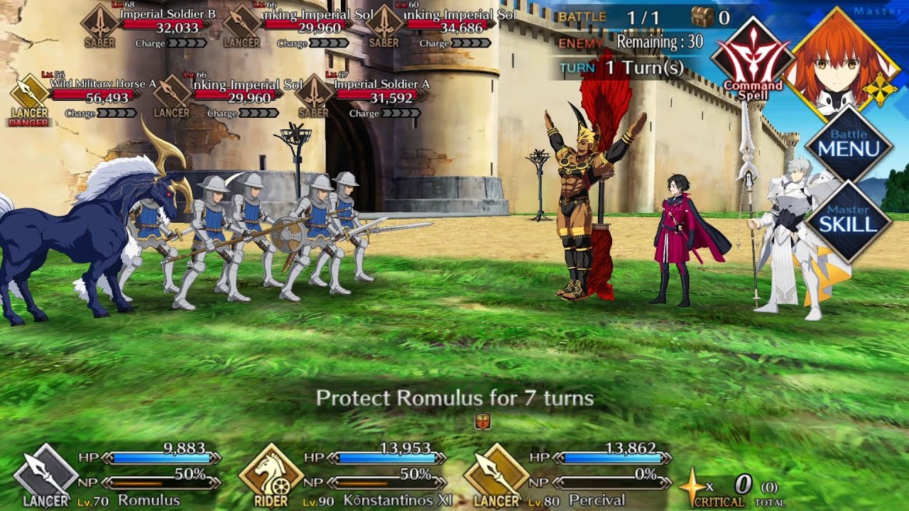 Fate/Grand Order part 1866: Defensive Battle Day 1 - Imperial Soldiers ...