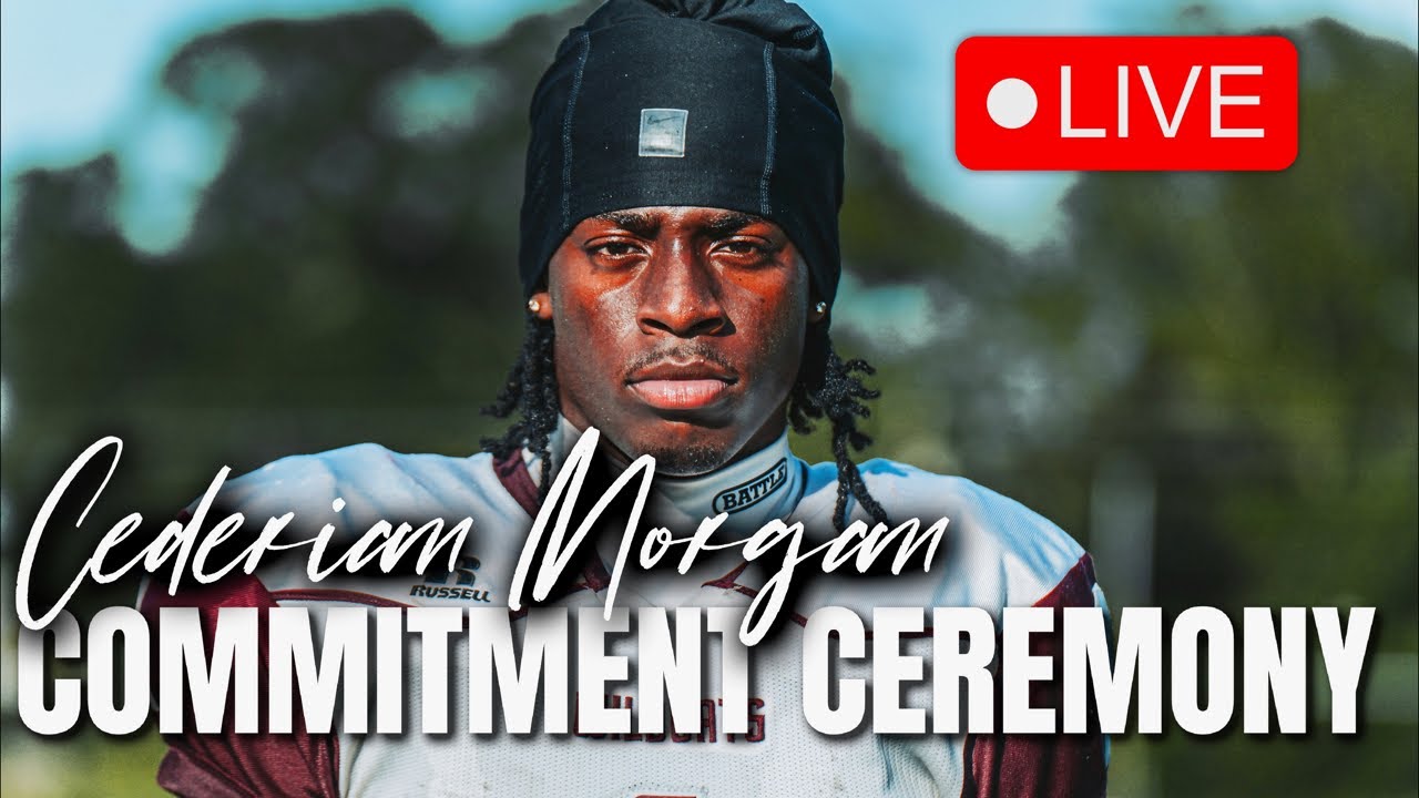 5-Star WR Cederian Morgan LIVE Commitment Announcement - YouTube