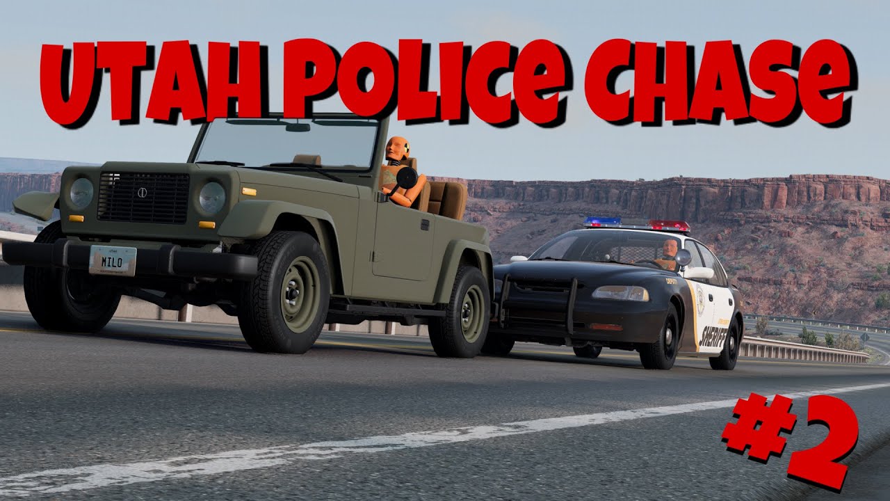 Police Car Chase #2 - BeamNG - YouTube