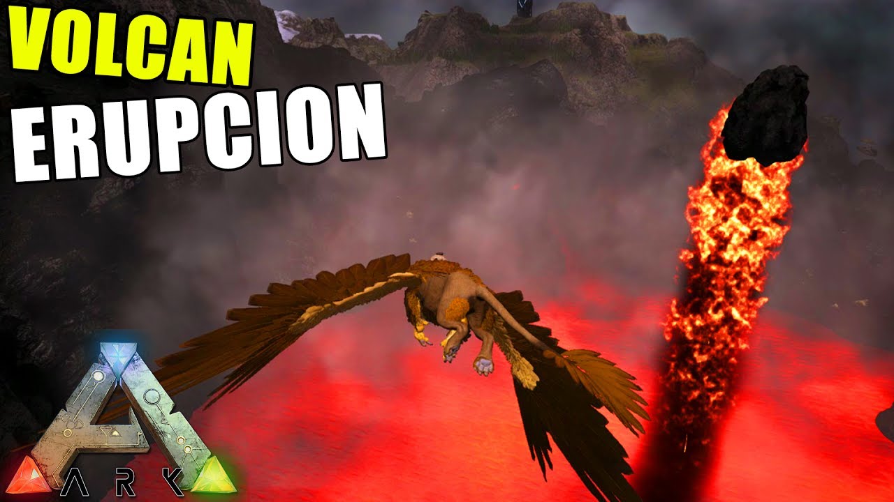 ARK VOLCAN EN ERUPCION !!! COMANDOS ARK SURVIVAL EVOLVED | DLC RAGNAROK ...