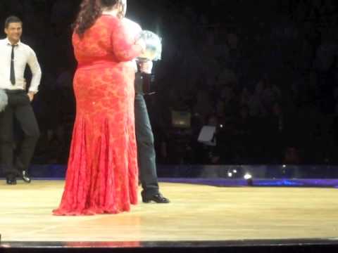 Deborah & Robin lifting the Glitterball on the SCD Tour - YouTube