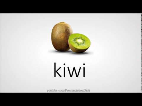 How to pronounce kiwi