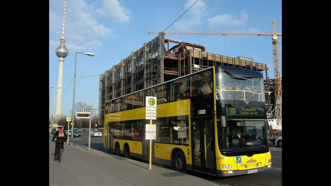 Sound Bus MAN Lion´s City DD der BVG Berlin auf der Linie 100 → S+U ...