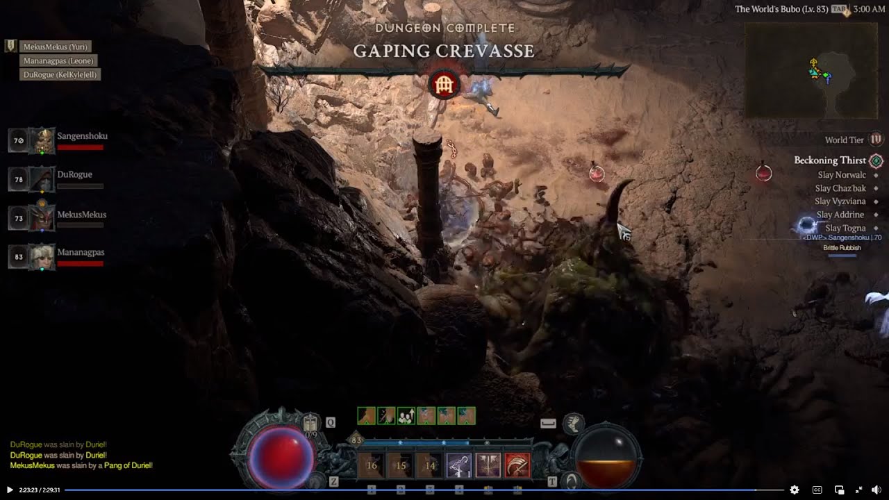 Duriel, Maggot King, Gaping Crevasse dungeon ( Diablo 4 - Season of the ...