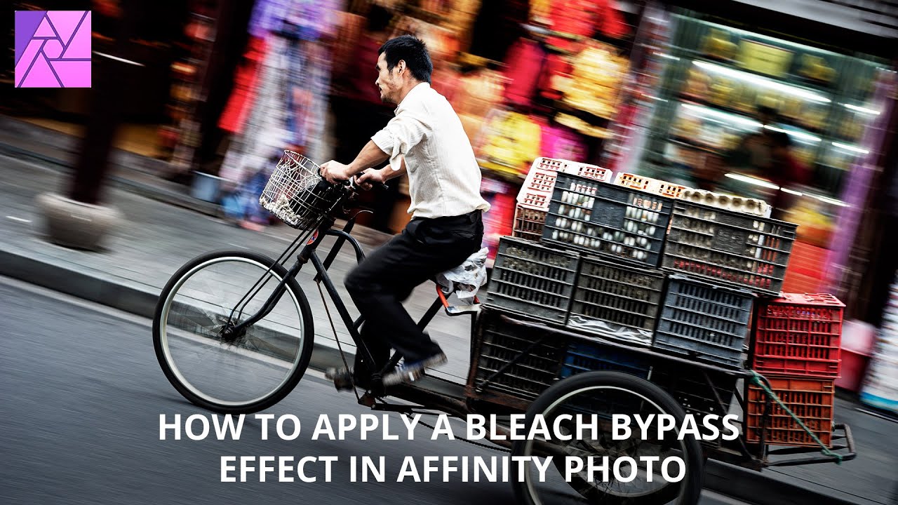 How to apply a bleach bypass effect in Affinity Photo - YouTube