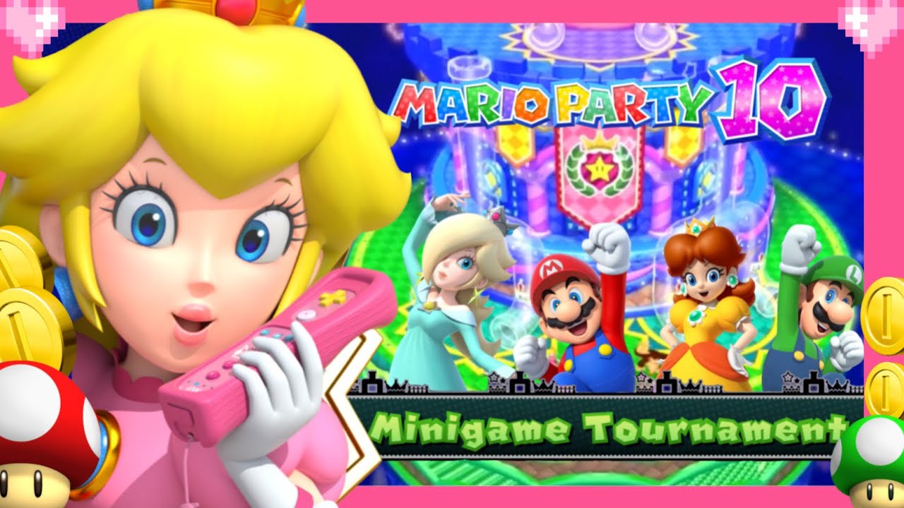 💗 Mario Party 10 (Minigames Tournament) Peach Gameplay 💗 - YouTube