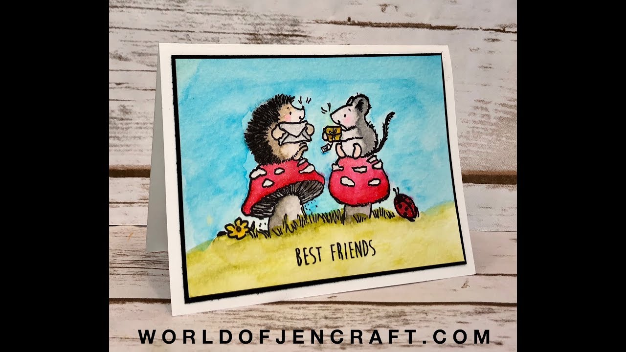 Best Friends Zig Watercolor Tutorial - YouTube