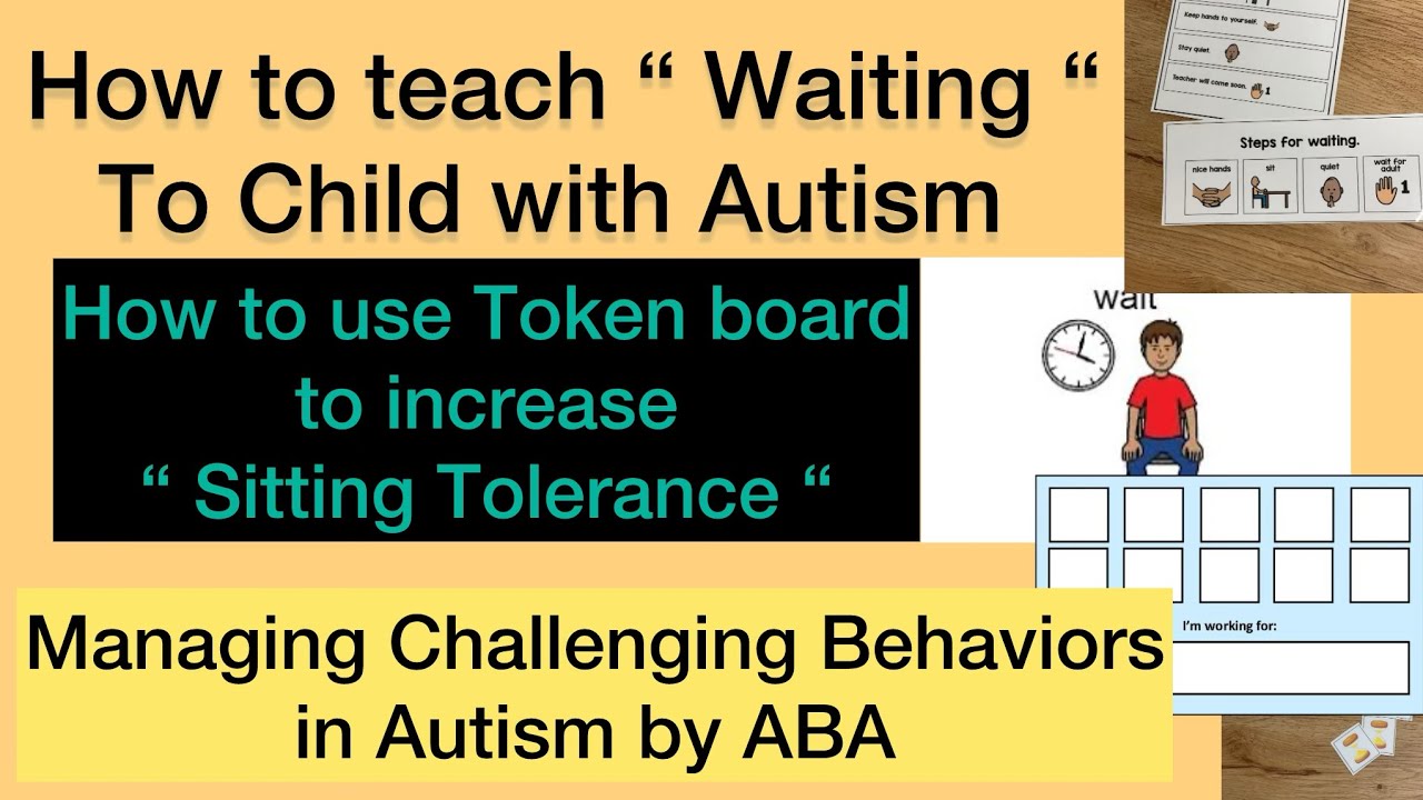 How to teach Wait to Autism l How to use Token board for Autism # ...