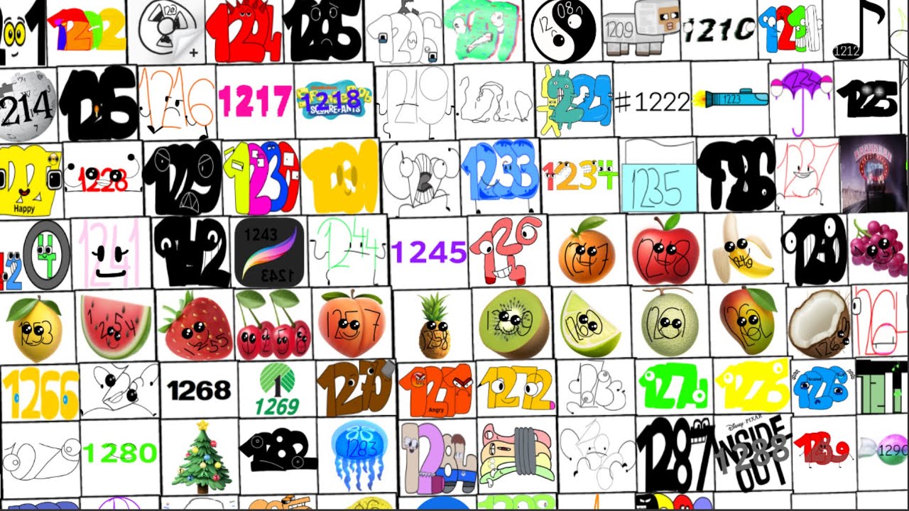 Number Lore Collab (1201-1300) - YouTube