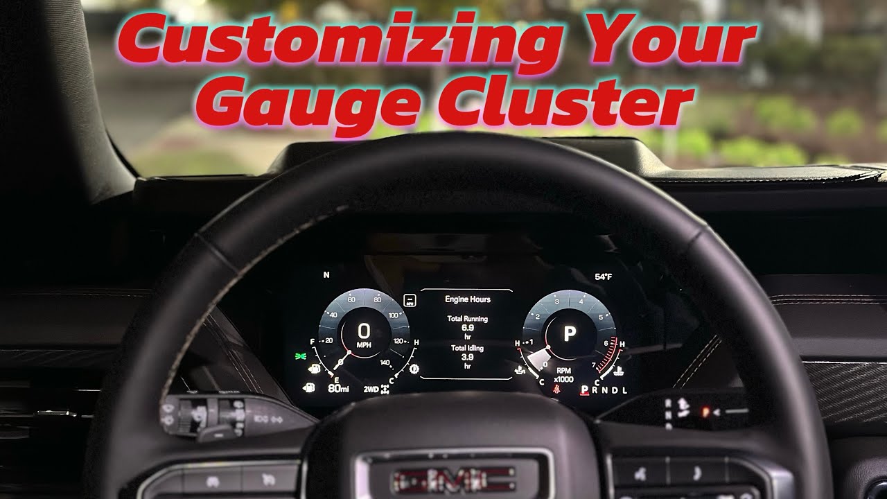 How to Customize Your Gauge Cluster on Your 5th Gen Refresh Yukon - YouTube