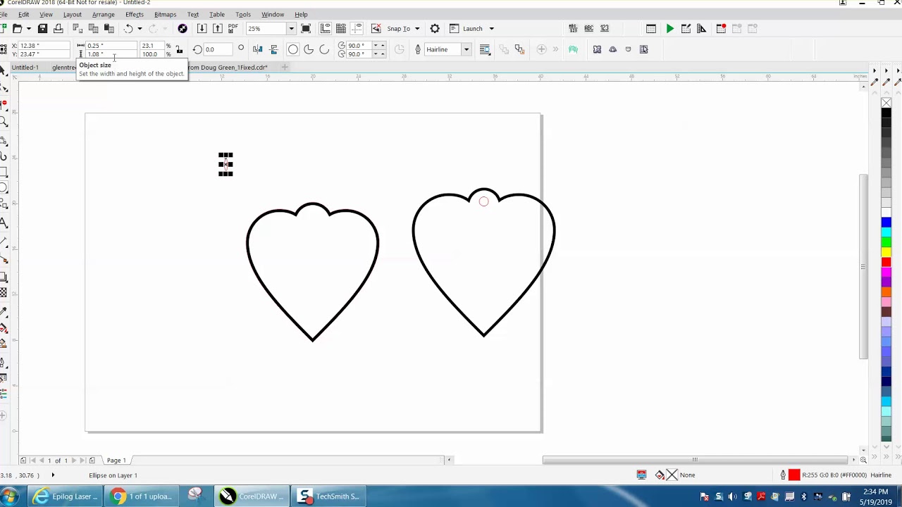 Corel Draw Tips & Tricks Engraved edge inside your cut line Part 2 ...