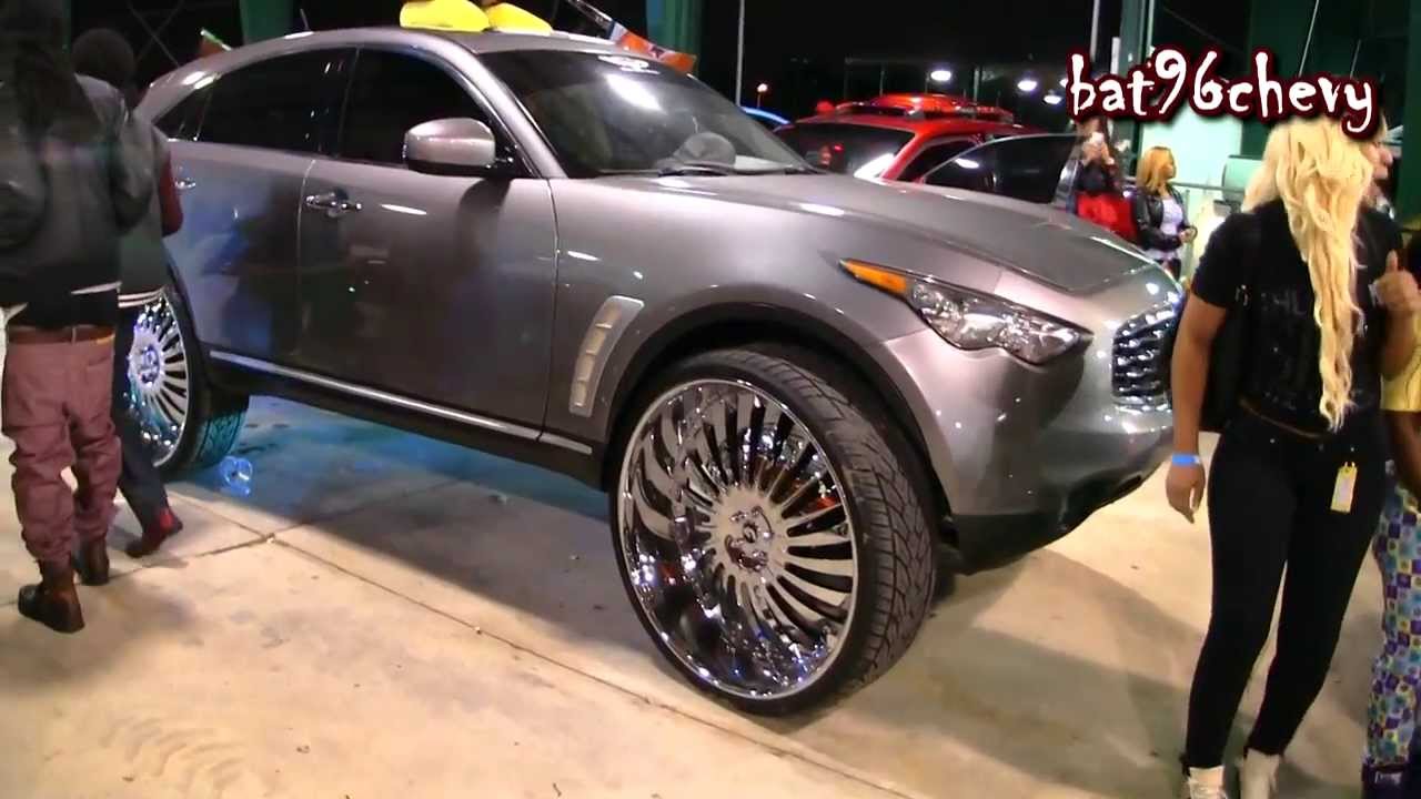 2012 Infiniti FX35 on 32" Forgiatos - 1080p HD - YouTube