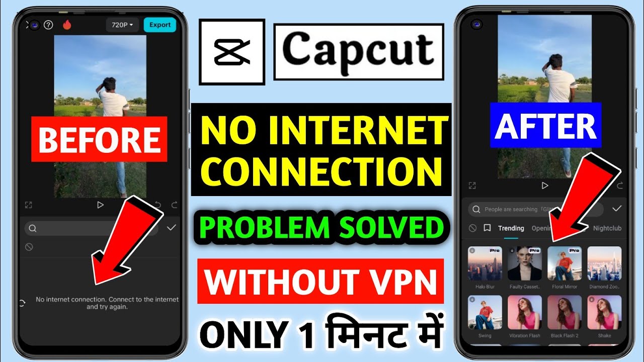 CapCut No Internet ConnectionProblem Fix | How To Solve Capcut No Internet Problem Without Vpn ...