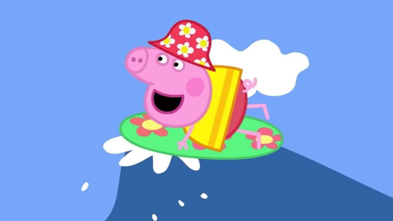 Peppa Goes Surfing on Holiday 🐷🌊 @PeppaPigOfficial - YouTube