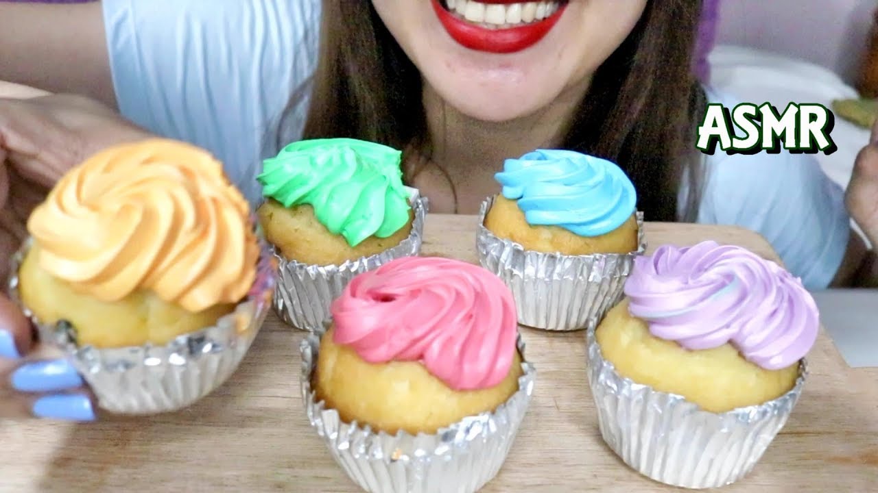 ASMR Cupcake Eating Sounds No Talking - YouTube