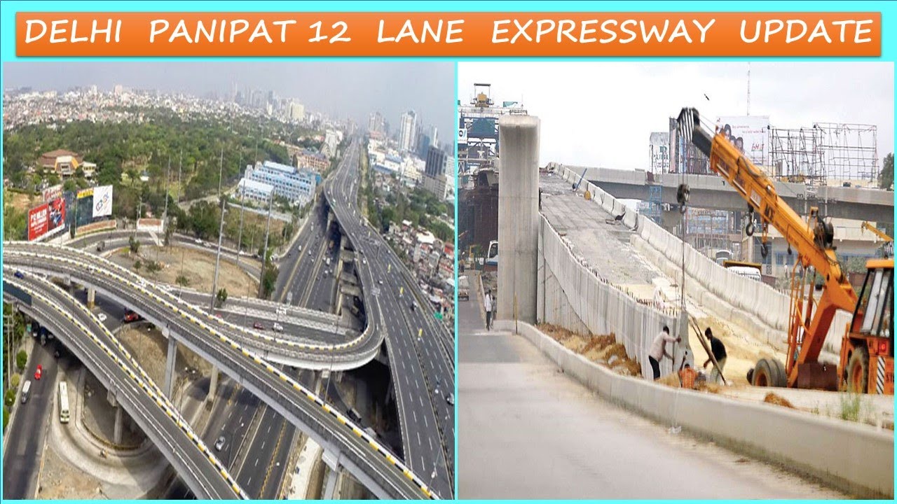 Delhi Panipat Expressway Construction update | Delhi Katra Expressway ...