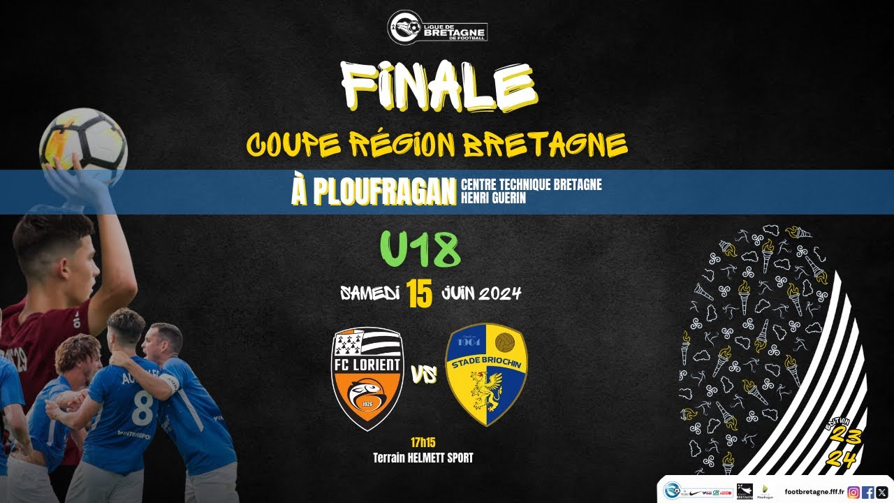 Finale Coupe Région Bretagne U18 : FC Lorient - St. Briochin - YouTube
