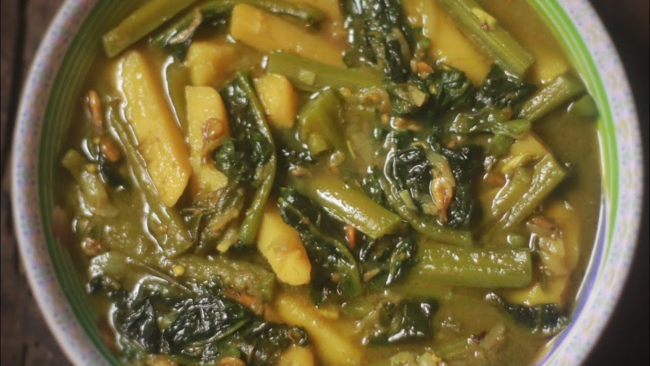 শুঁটকি মাছ দিয়ে পুঁইশাক ও আলু রান্না রেসিপি বাংলা|Bengali recipes ...