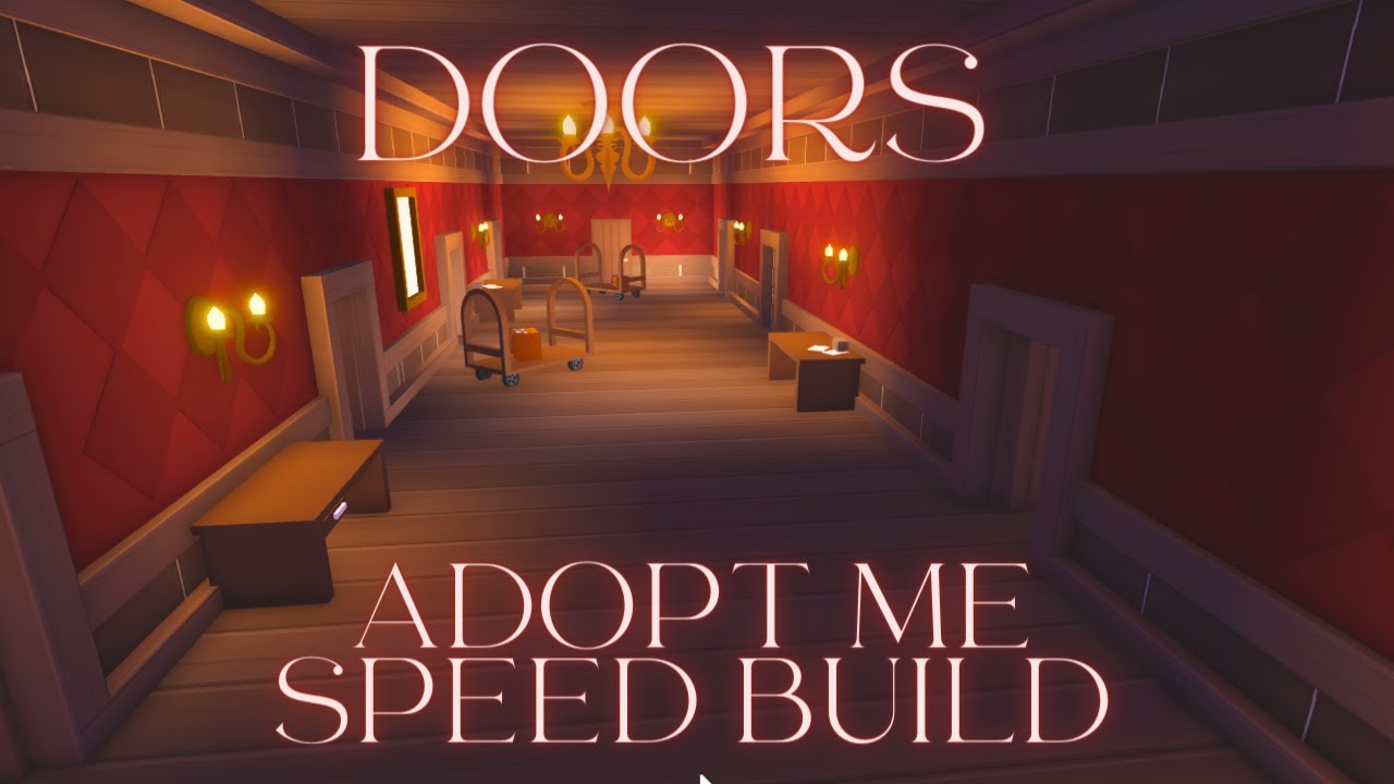 DOORS Themed Speed Build | Roblox Adopt Me! - YouTube