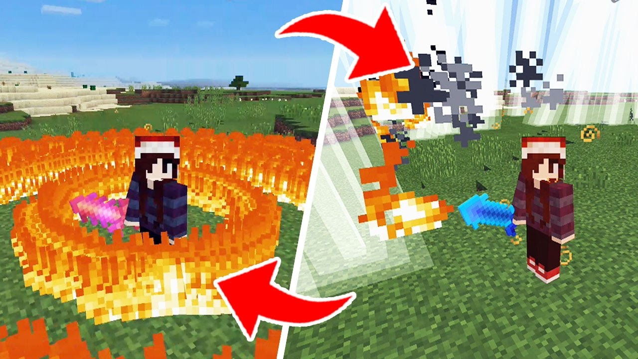 SAIU! ESPADAS ELEMENTAIS COM PODERES INCRÍVEIS PARA O MINECRAFT POCKET EDITION 1.0 - YouTube