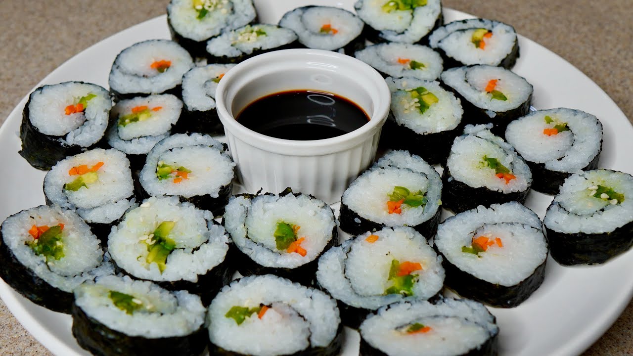 Homemade Sushi Recipe in detail - step by step in Hindi | घर पर जापानी ...