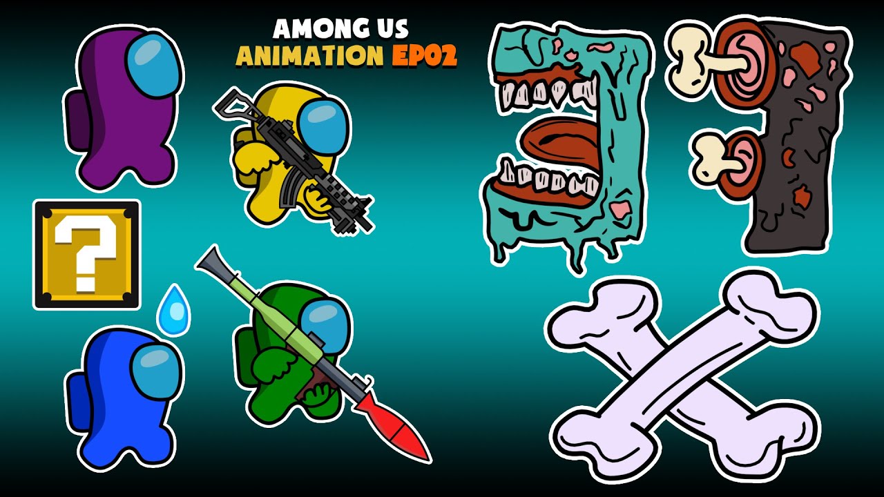 어몽어스 VS 좀비 애니메이션 4화 Among US vs Alphabet Lore Animation EP2 - YouTube