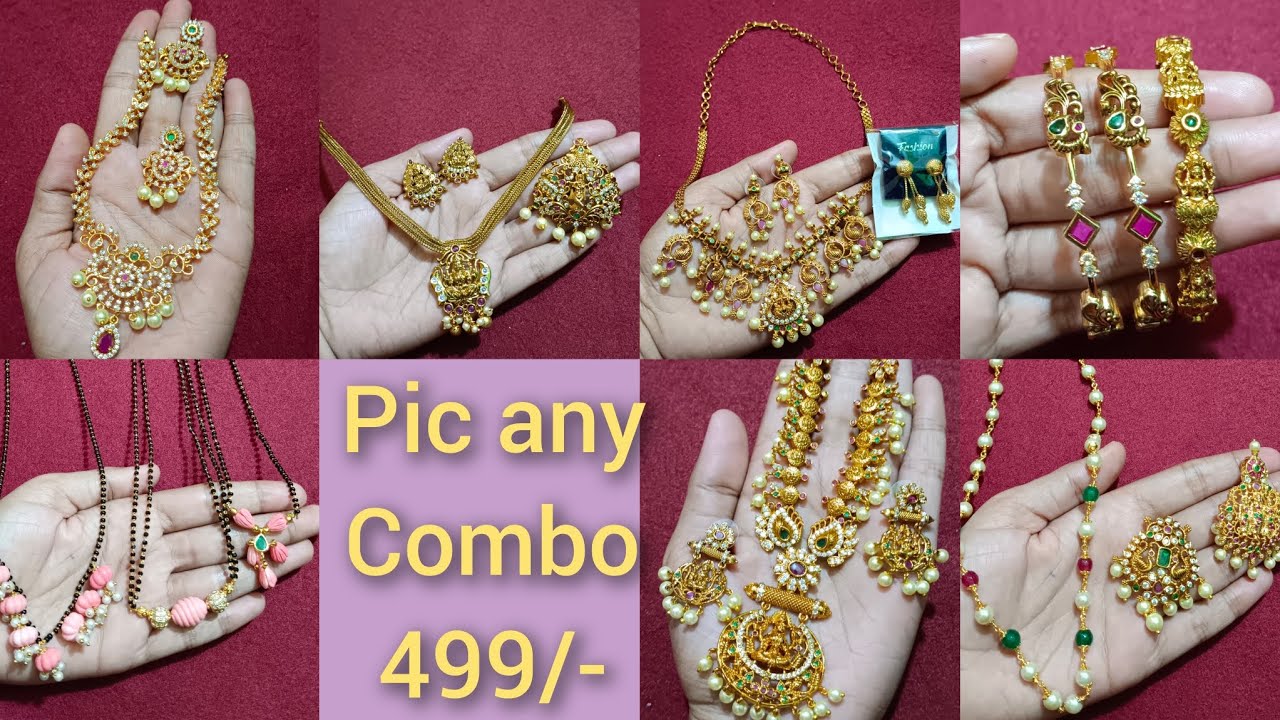 🥳😍Pic any combo only for 499/- 🥰some items free shipping... Beautiful ...