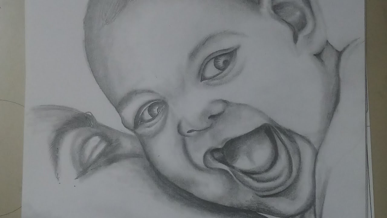 Easy to draw and shading mother and baby |Mother and baby outline ...