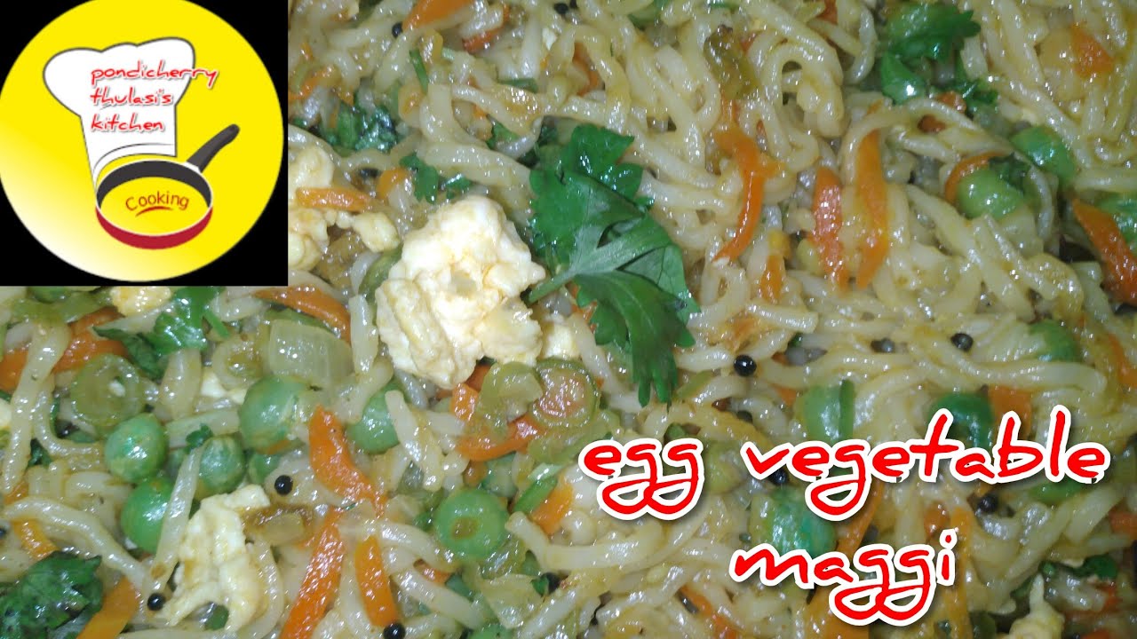 egg vegetable maggi( tasty maggi/ how to prepare vegetable maggi) - YouTube