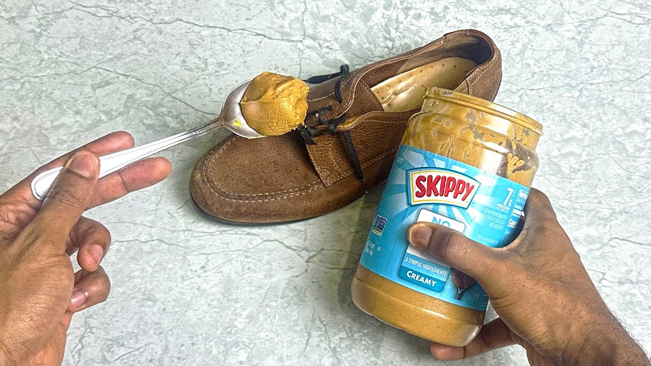 The Hidden Secret of Shoemakers! Cover Your Shoes with Peanut Butter ...