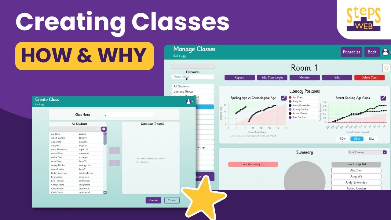 How to Set Up StepsWeb Classes - YouTube