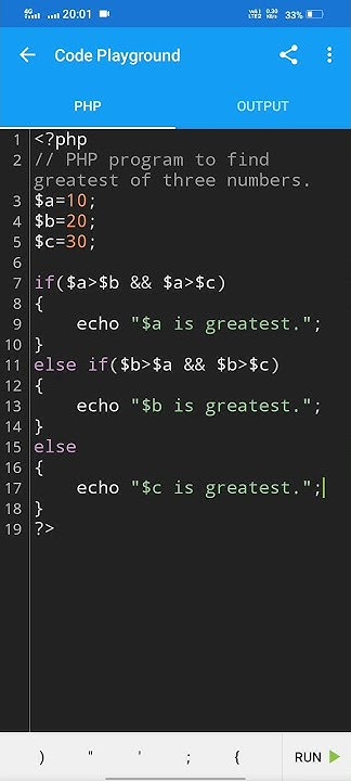 Greatest number in PHP. | PHP PROGRAM TO FIND GREATEST OF THREE NUMBERS ...