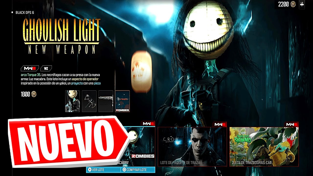 *NUEVA ARMA LUZ MACABRA* NUEVO LOTE *GHOULISH LIGHT NEW WEAPON* MW3 ...