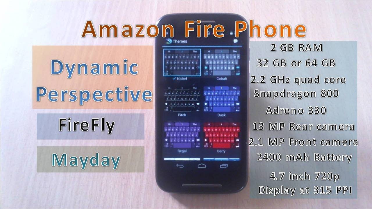 Amazon Fire Phone Specs Overview / Features overview - rghtechtv - YouTube
