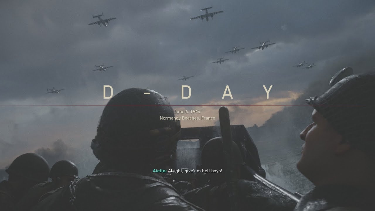 Call of Duty WW2 Campaign: D-Day (Mission 1) [4K 60FPS] - YouTube