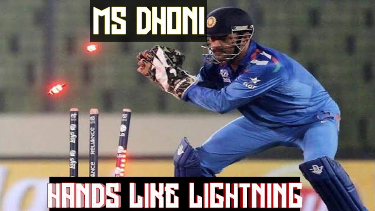 MS Dhoni - Fastest hands in world cricket - YouTube